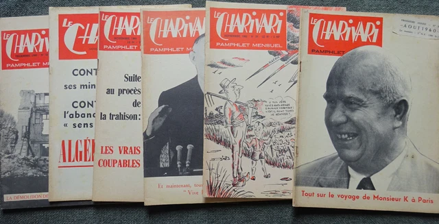 LE CHARIVARI-PAMPHLET MENSUEL-1960-HUMOUR-CARICATURE-DESSINS-6 N ...