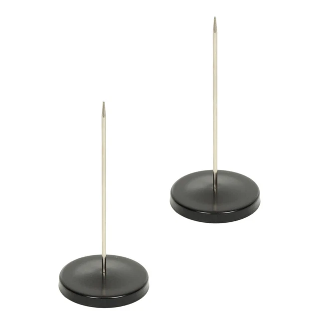 2 PCS RECEIPT Straight Rod Holder Spike Restaurant Organizer Desk ...