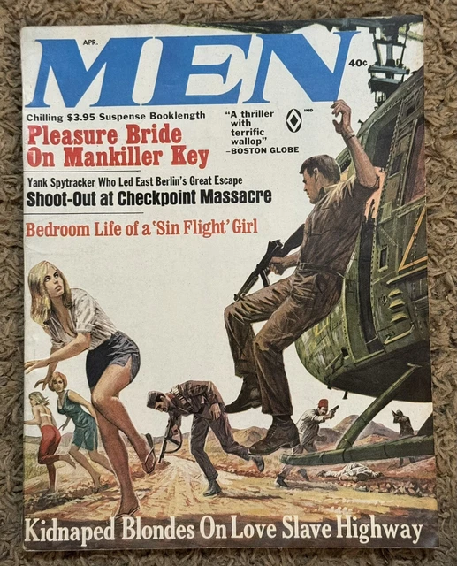 VINTAGE MEN MAGAZINE April 1967 Action Adventure Vol. 16 No. 4 £10.05 - PicClick UK