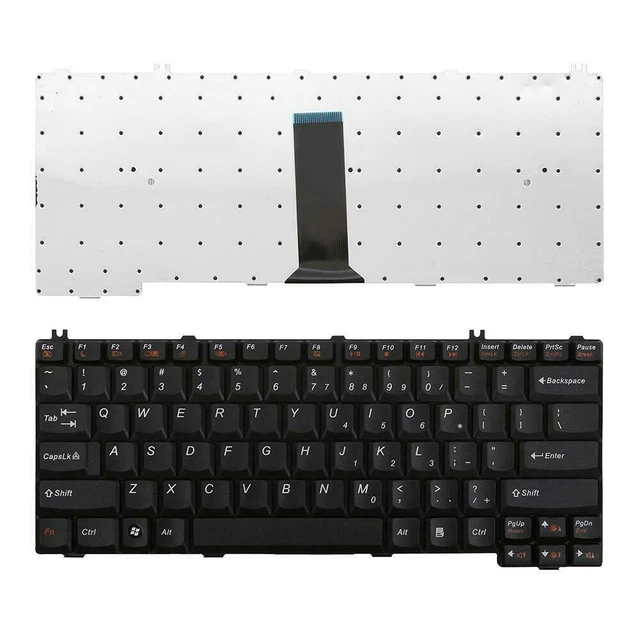 TASTIERA KEYBOARD RICAMBIO Trackpoint Lenovo 3000 N100 N200 Layout US ...