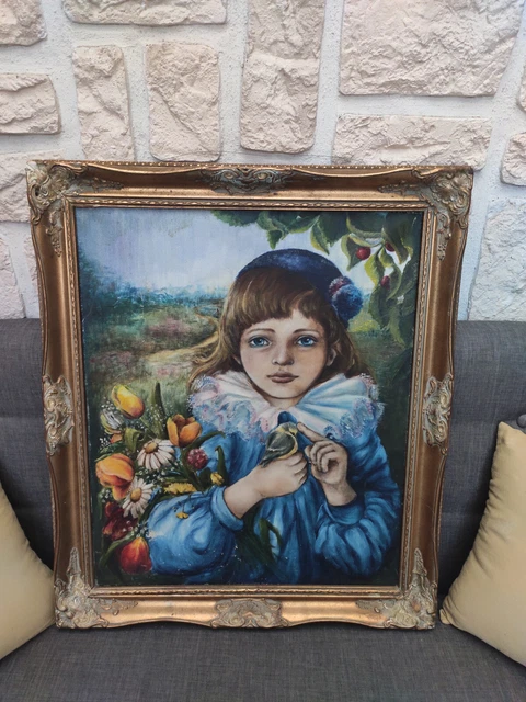 ANCIEN TABLEAU HUILE sur toile authentifié anne marie dupuis EUR 48,00 ...
