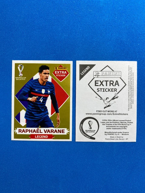 PANINI WORLD CUP Qatar 2022 Extra Sticker Gold Raphael Varane £33.68 - PicClick UK