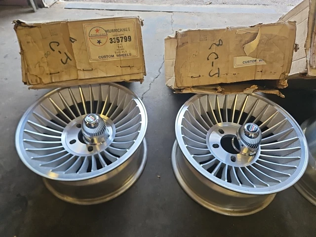 4 TURBINE HURRICANE Cyclone Aluminum Wheels 15x7 & 15x10 5x4 1/2x4 3/4 ...