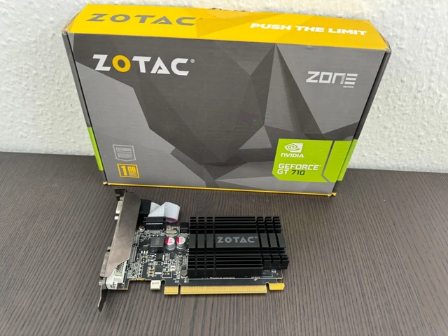 CARTE GRAPHIQUE ZOTAC GeForce GT 710 Zone GPU Plex transcodage ITX Low ...