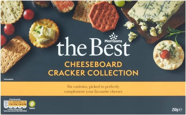 3 X MORRISONS The Best Cheeseboard Cracker Selection for Cheese, 3 x ...