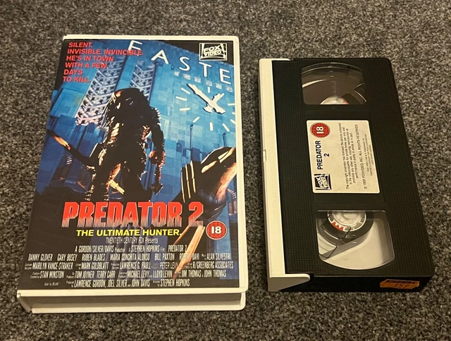 PREDATOR 2 VHS Video Big Box Ex Rental Cert CBS FOX VIDEO £10.00 - PicClick UK