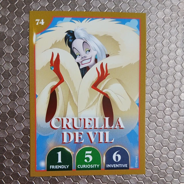 MORRISONS DISNEY CHRISTMAS Party 2025 Collectors Card No 74 Cruella De ...