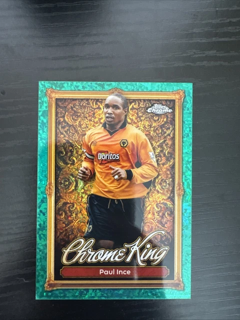 TOPPS PREMIER LEAGUE 2025/26 Wolves Paul Ince Emerald Chrome King £10. ...