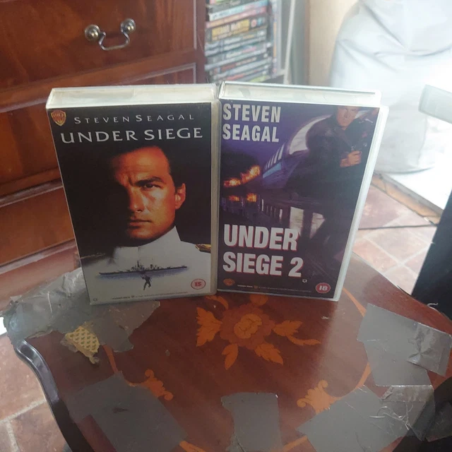 UNDER SIEGE + under siege 2 - 2 VHS COLLECTION - Steven Seagal - Gary ...