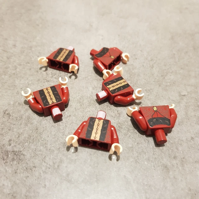 LEGO MINIFIGURE TORSO Assembly 973pb4017c01 Dark Red x6 pièces ( LOTp ...