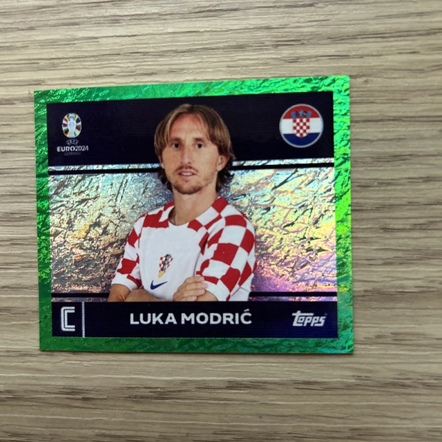 TOPPS EURO 2024 Sticker Green Parallel Luka Modric RARE!! £12.00 ...
