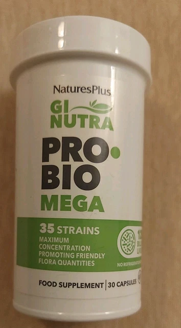 NATURE'S PLUS, GI Natural Probiotic Mega, 120 Billion CFU, 30 Capsules ...