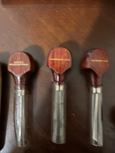 HARMEN, KIRKES & Swiss Wood Carving Chisels and Gouges: Set of 8, Made ...