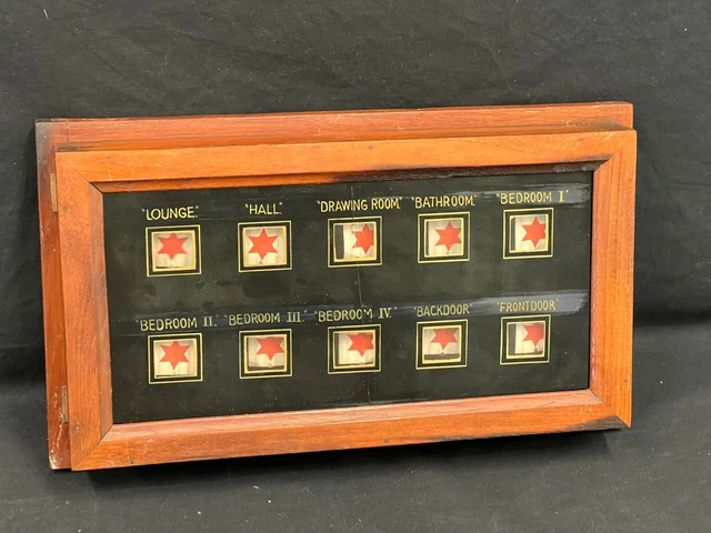 ANTIQUE BUTLERS SERVANT Call Box 10 Room Indictator £129.71 - PicClick UK