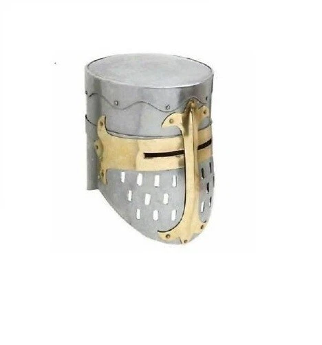 NEW MEDIEVAL TEMPLAR Knight CRUSADER HELMET ARMOR for Larp sca ... NEW MEDIEVAL TEMPLAR Knight CRUSADER HELMET ARMOR for Larp sca ...
