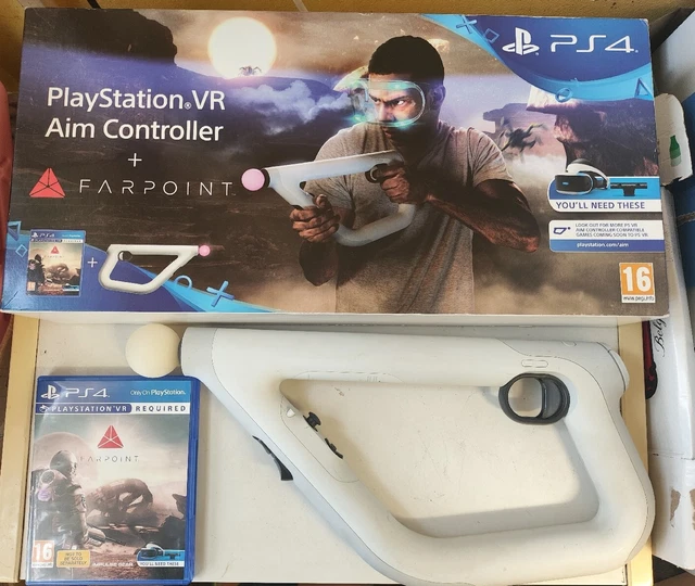 SONY PLAYSTATION PS VR Aim Controller Gun with Game Far Point - PSVR PS4 - Boxed £19.99 ...