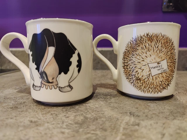 ARTHUR WOOD CERAMIC Mugs. Vintage 'Back to Front' Design - Cow and ...