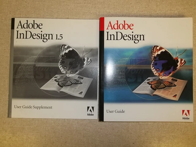ADOBE INDESIGN 1.5 User Guide & Supplement 90019853 3100 *FREE SHIP* $9 ...