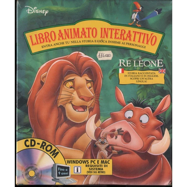 LIBRO ANIMATO INTERATTIVO Il Re Leone CD ROM Disney Interactive ...