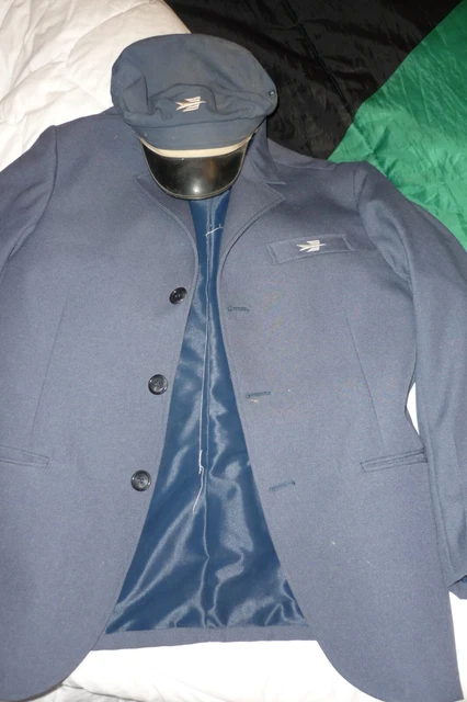 ANCIEN UNIFORME FACTEUR la poste veste et casquette EUR 20,00 - PicClick FR