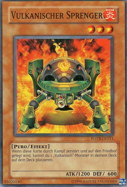 YU-GI-OH! ESPLOSIVO VULCANICO (Volcanic Blaster) / FOTB-DE011 COMMON EUR 1,00 - PicClick IT
