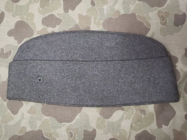 WWII USMC GREEN WOOL SERVICE COVER OVERSEAS CAP HAT 6 7/8 Para Marine ...