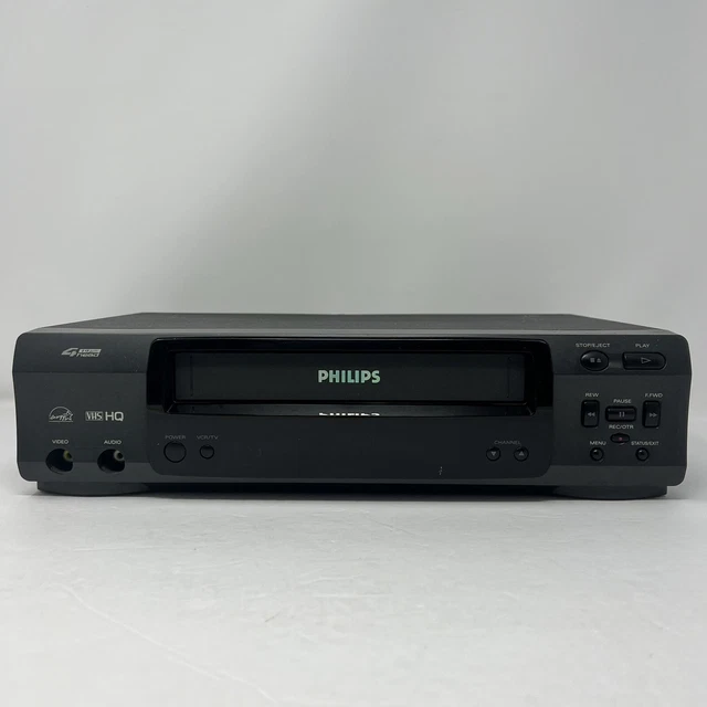 PHILIPS VCR VHS Player VRB411AT22 4 Head Video Recorder No Remote ...