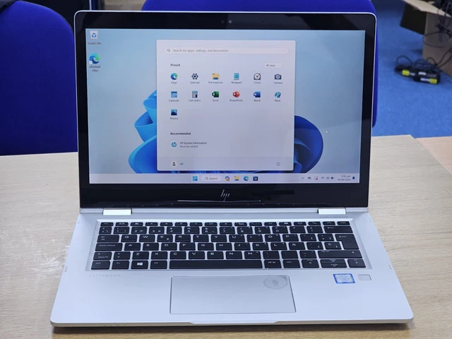 HP ELITEBOOK X360 1030 G2 German Keyboard i5, 8GB Ram 256GB SSD Read ...