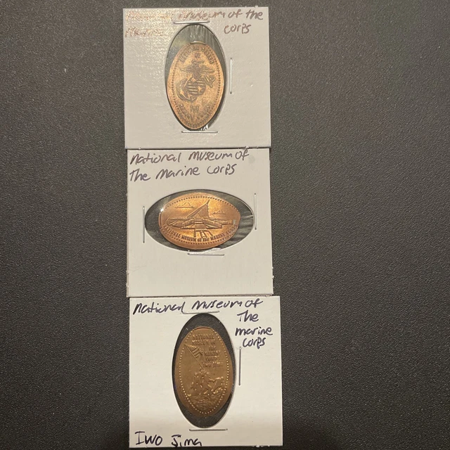 NATIONAL MUSEUM OF the Marine Corps elongated penny lot £8.95 - PicClick UK