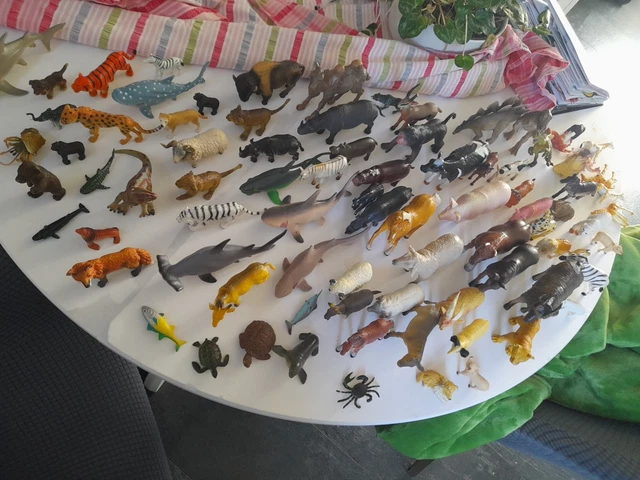 SCHLEICH (AND OTHERS?) Safari Farm Zoo Sea Dinosaur Animals Bundle £10. ...