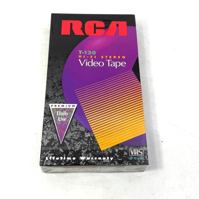 NEW RCA HI-FI Stereo VHS Blank Tapes T-120 Recordable 6 Hrs EP [PT] $11 ...