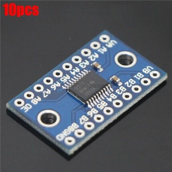 10PCS LEVEL BI-DIRECTIONAL Converter Module TXB0108E 8 Channel 8-Bit Ic ...