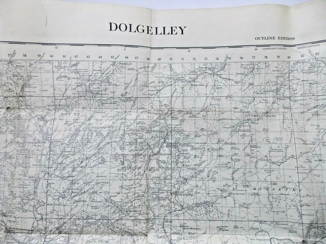OS SEVENTH SERIES Map Dolgelly One-Inch map Sheet 116 1953 £0.99 ...