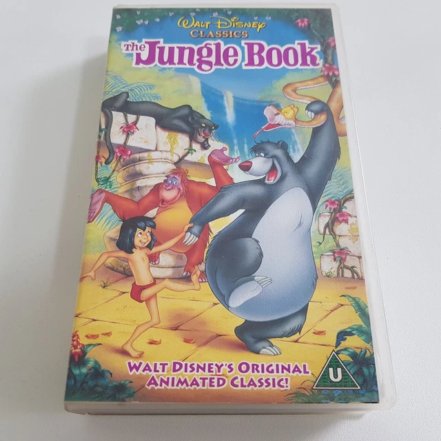 VHS JUNGLE BOOK Walt Disney Classic animation 1990s vintage ed. $26.60 ...
