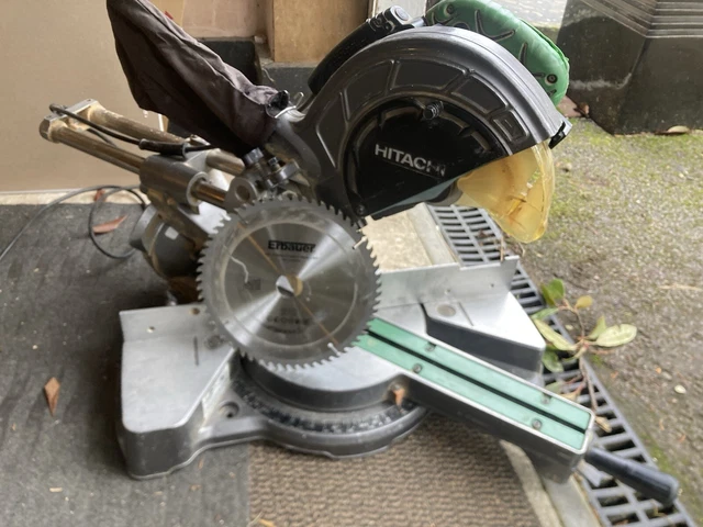 HITACHI 110V CORDED Sliding Compound Mitre Saw C8FSE £33.75 - PicClick UK