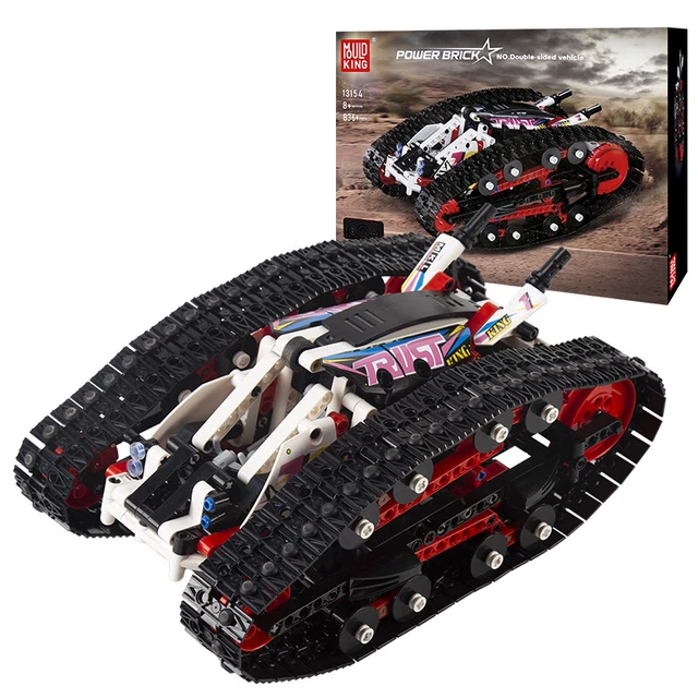 MOULD KING TECHNIC Car Caterpillar Remote Control Building Blocks Kit ...