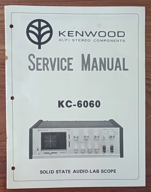 MANUAL DE SERVICIO de fábrica con mira de laboratorio de audio Kenwood KC-6060 - no una ...