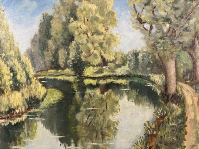 OIL ON PANEL Signed Sauvage IN Bottom Right: Landscape ...