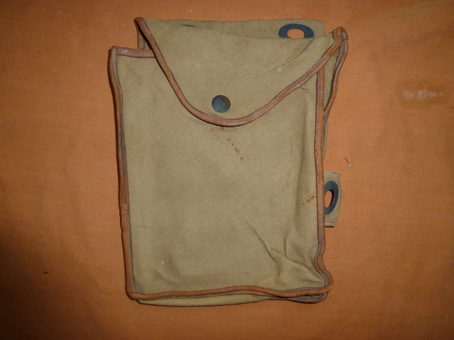 WW1 BRITISH ARMY Officers Shoulder Pouch, Map Case, Rubberised Fabric £ ...