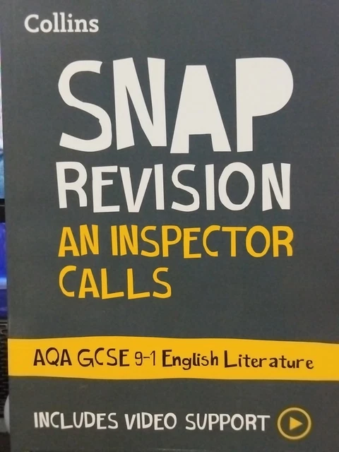 COLLINS SNAP REVISION: An Inspector Calls AQA GCSE 9-1 English ...