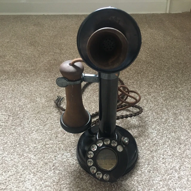 ANTIQUE GPO CANDLESTICK Rotary Dial Upright Stick Telephone £75.00 ...