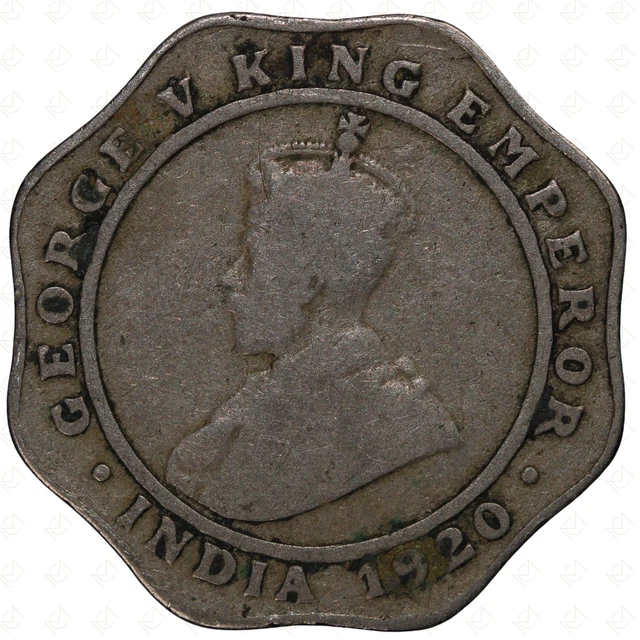 1920 BRITISH INDIA George V 4 Annas Coin – Cupronickel £3.00 - PicClick UK