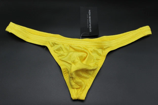 N2N BODYWEAR MEN yellow Rayon Bright day thong G-string underwear Size ...