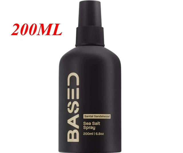 BASED SANTAL SANDALWOOD Sea Salt Spray 200ml with Vitamin B5 DAMAGED ...