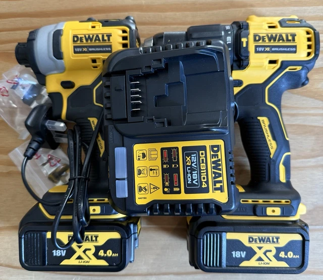 DEWALT DCK2062M2T 18V XR Brushless Compact Twin Pack (DCD709 & DCF809 ...