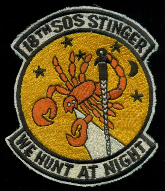 USAF 18TH SPECIAL Operations Squadron Stinger Vietnam patch S-10 EUR 16 ...