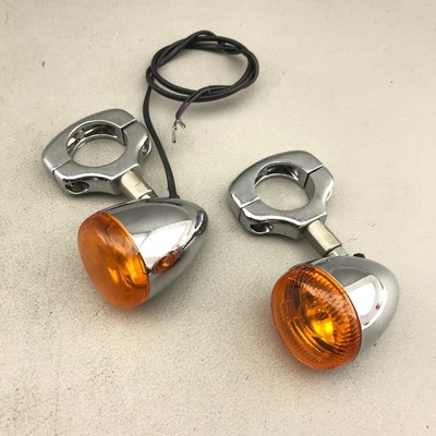 ORIGINAL HARLEY DAVIDSON indicator chrome front indicator holder 41 mm ...
