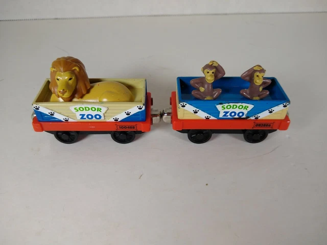 THOMAS & FRIENDS Zoo Cars Lion and Monkey Learning Curve 2006 Take ...