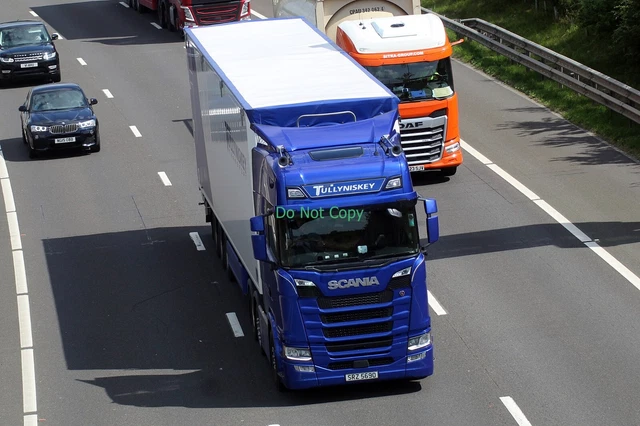 T278 TRUCK PHOTO SRZ 5690 Scania Tullyniskey [Wetherby 26.07.23]CS £1. ...