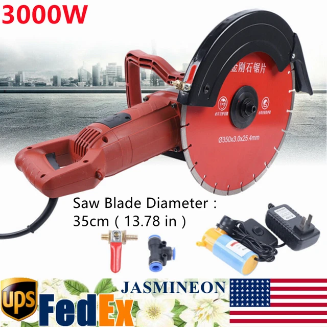 ELECTRIC 14& CIRCULAR Concrete Cut Off Saw Cutter Masonry Brick Chaser ...